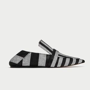 Zara | Shoes | Zara Striped Mule New | Poshmark